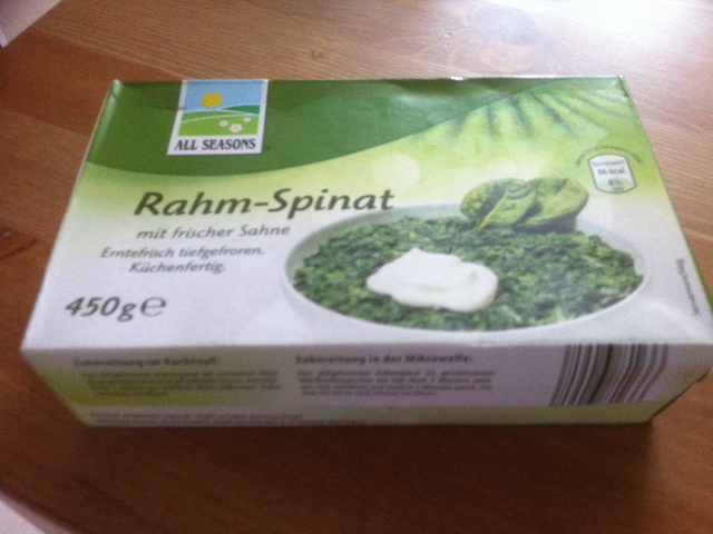 Rahm-Spinat (Aldi-Nord) - Infos und Nährwerte